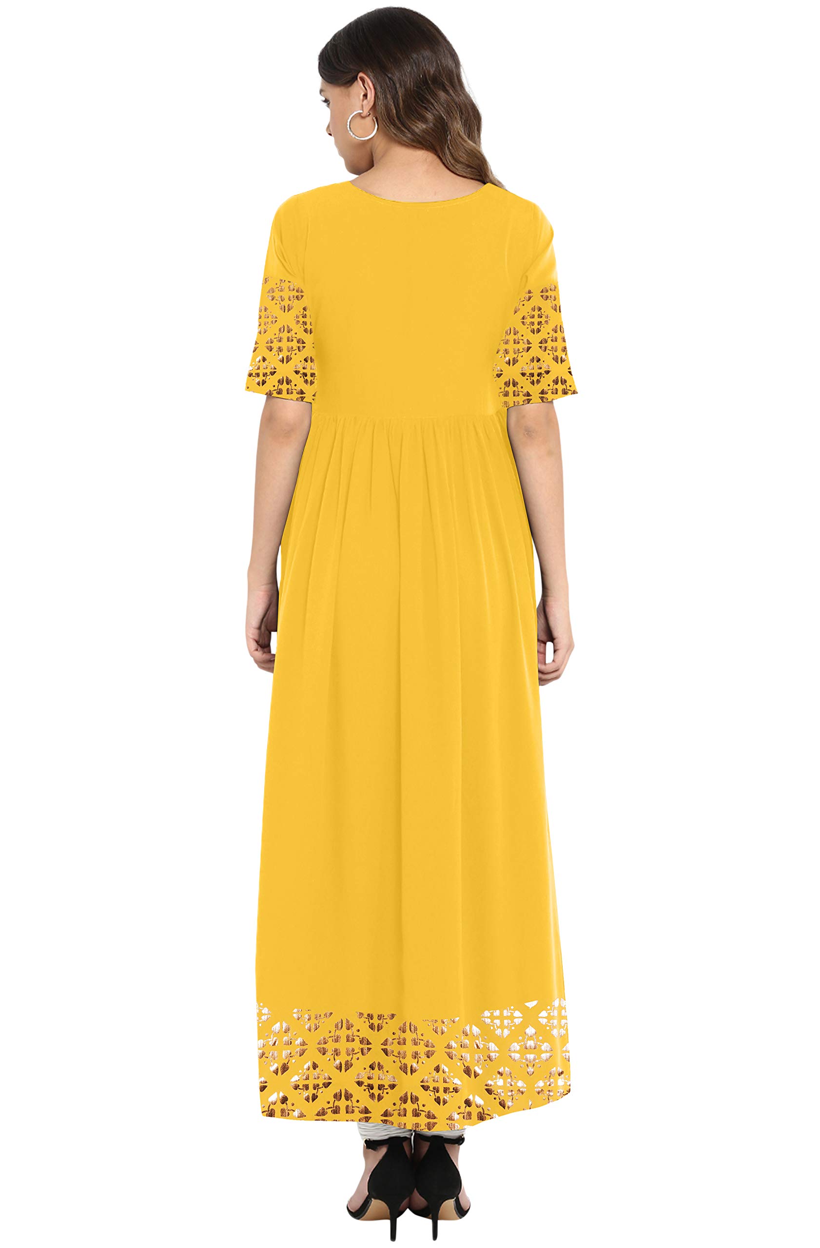 Janasya Indian Women's Tunic Tops Crepe Kurti for Women For Women