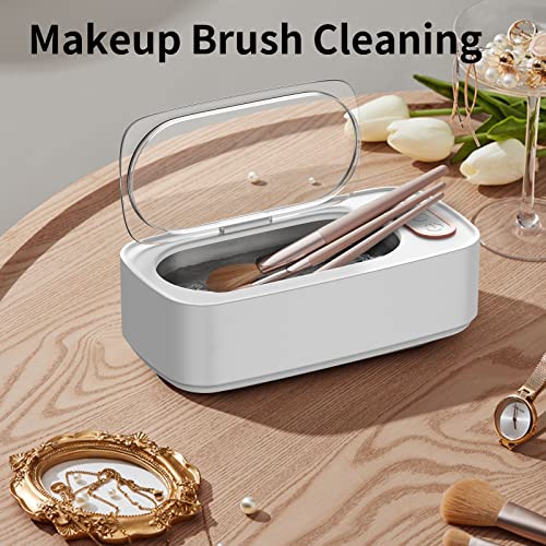 Ultrasonic Jewelry Cleaner, Professional Glasses Cleaning Machine 47kHz Ultrasonic Cleaner for Jewelry, Diamond Ring, Earring, Watches, Eyeglasses, Braces,ect