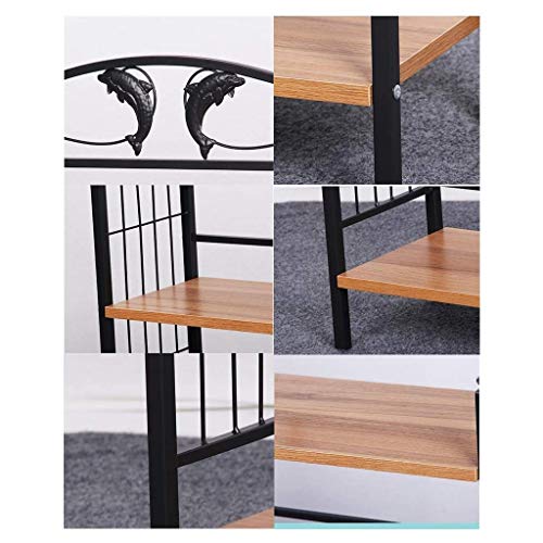JAHH Classics 3-Tier Stackable 9-Pair Woodgrain Resin Slat Shelf Sturdy Metal Frame Shoe Storage Rack Organizer, Perfect for Bedroom, Closet, Entryway, Dorm Room, Espresso
