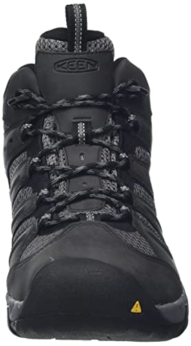 KEEN Men's Koven MID WP-M Hiking Boots, Black Steel Grey, 9