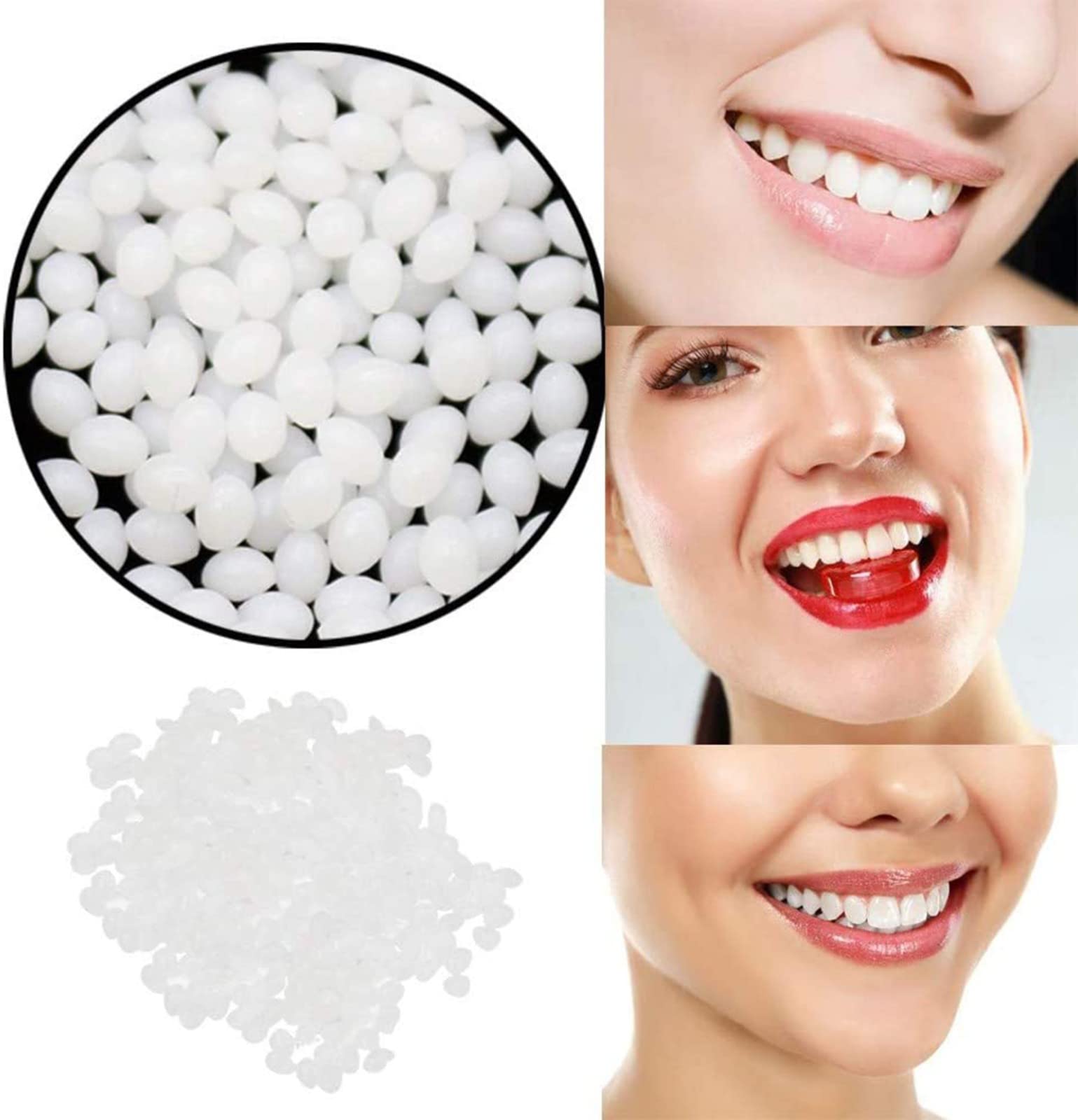 Temporary Dentures Lower (30g) Solid FalseTeeth Make Missing Denture Teeth Confidently for and Glue Gaps Tooth Adhesive Tooth Temporary Teeth Kit Denture n Teeth Products for Toddlers