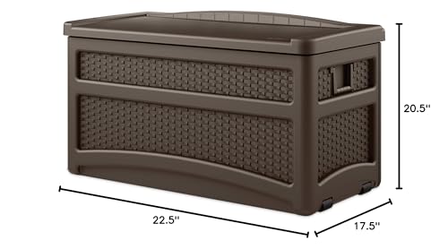 Suncast DBW7500 Deck Box, 73 gallon
