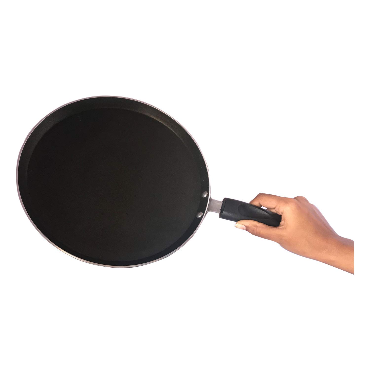 Nonstick Dosa Tawa Griddle Roti-Chapati Tawa Nonstick Cookware Induction Base Aluminium Dosa Pan Aluminum Pancake Pan Skillet Paratha Pan (280mm)