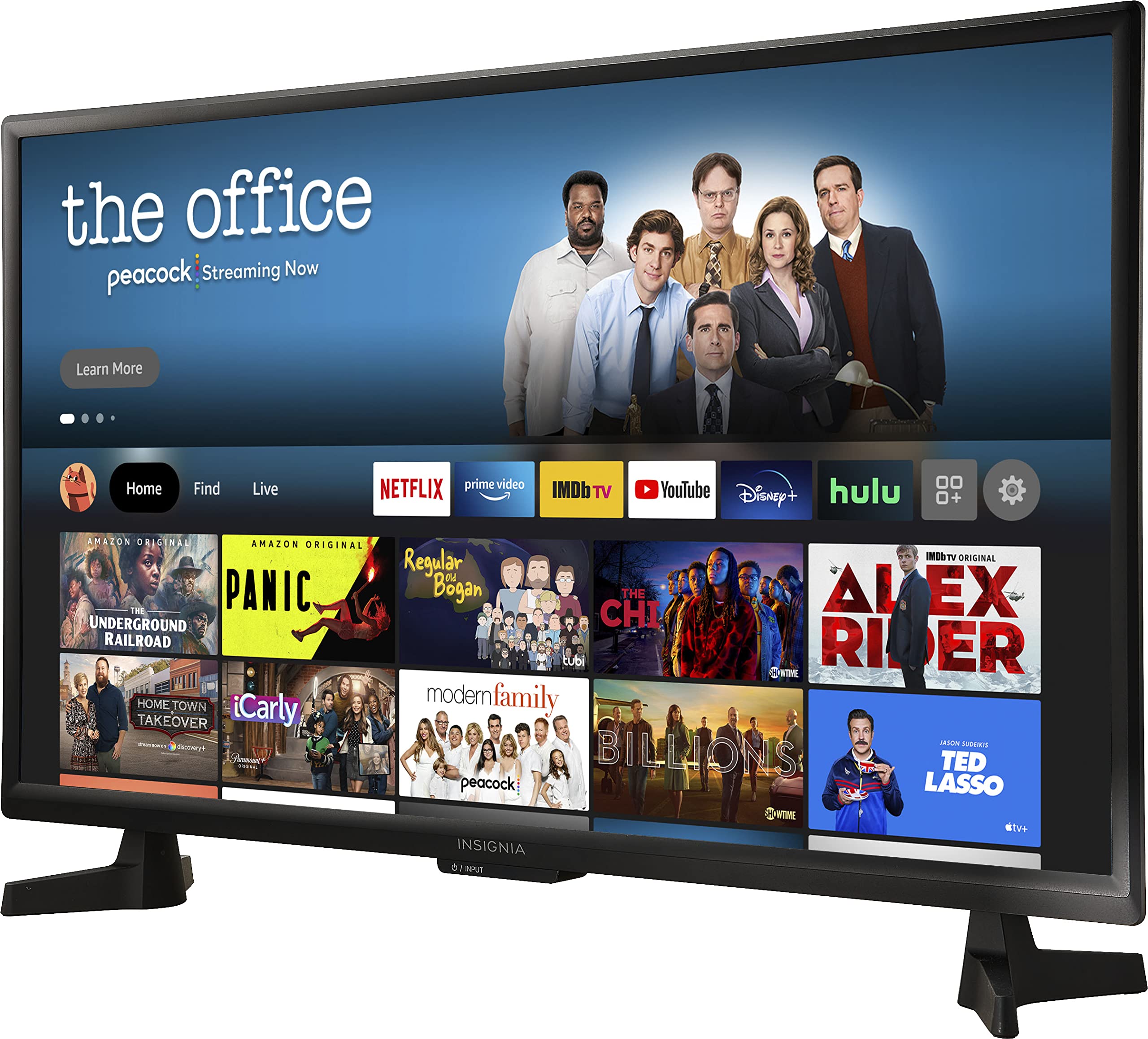 INSIGNIA 32-inch Class F20 Series Smart HD 720p Fire TV (NS-32F201NA22, 2021 Model)