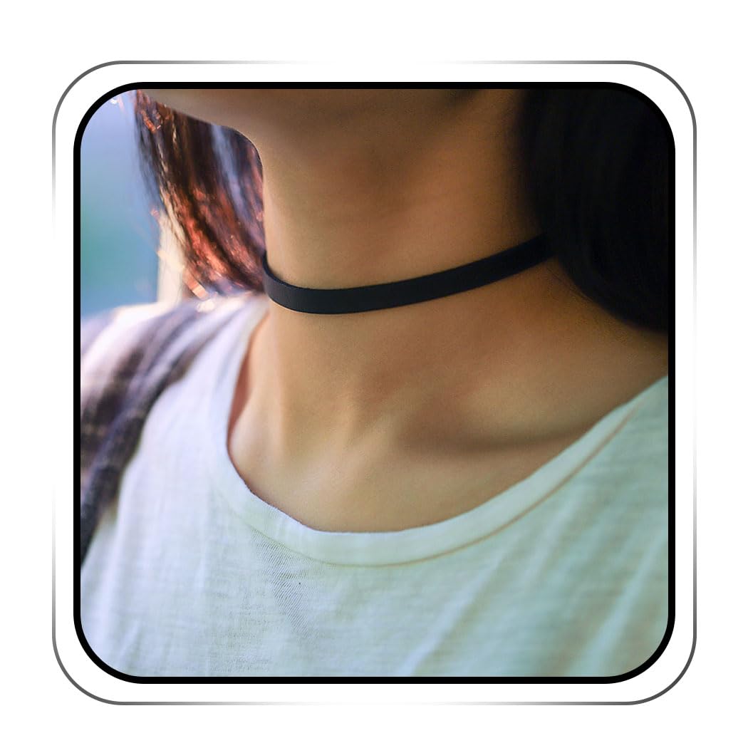 JAKAWIN Choker Necklace Adjustable Black Collar Necklaces for Women NK129