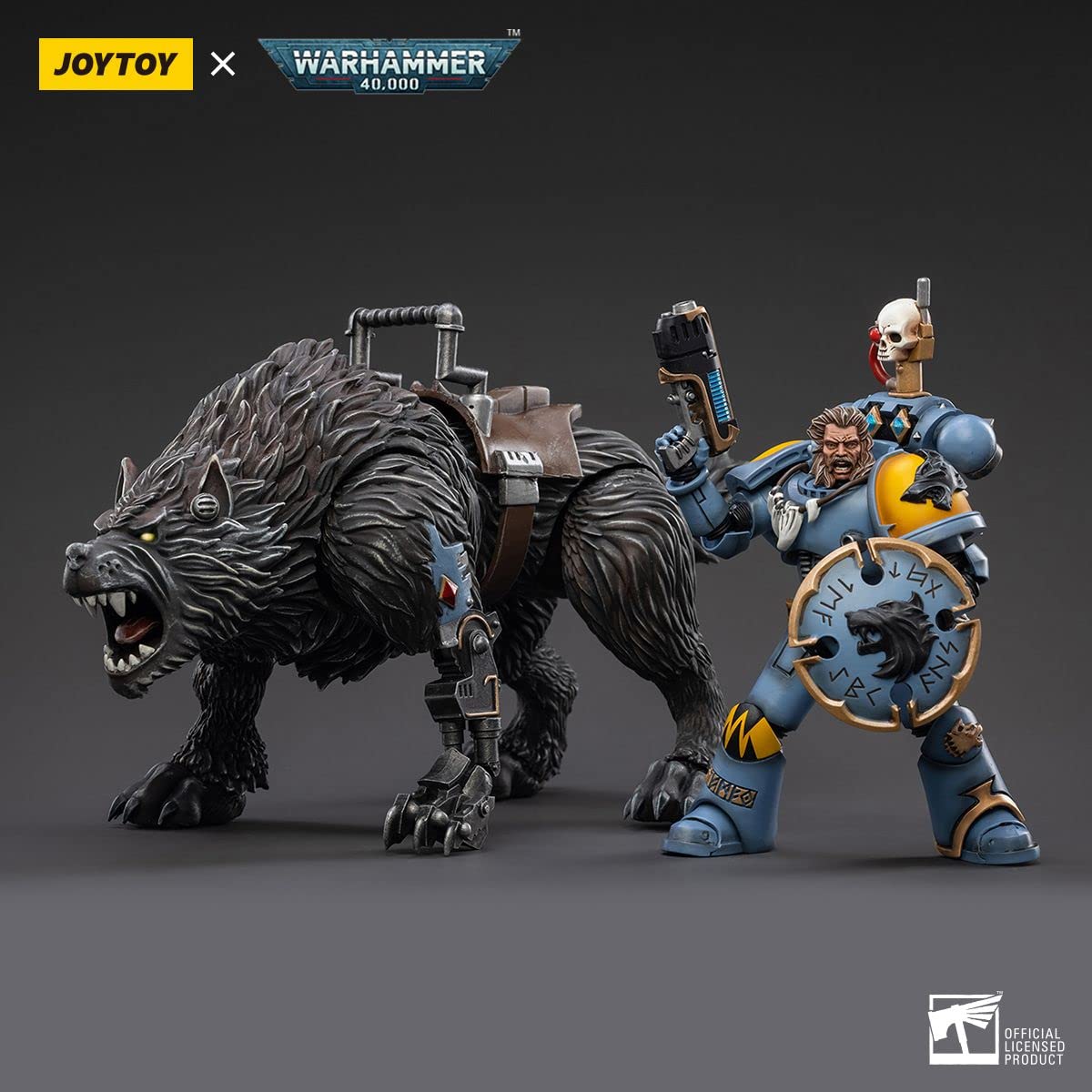 JOYTOY 1/18 Warhammer 40,000 Space Wolves Thunderwolf Cavalry Frode