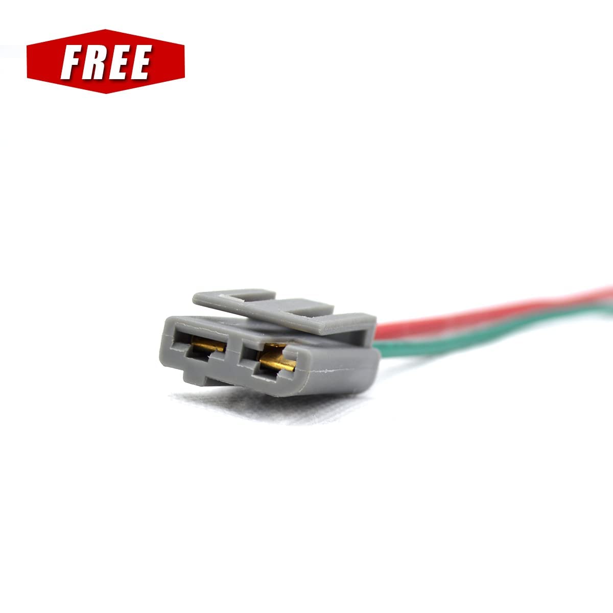 MAS HEI Ignition Distributor 65K Volt & Spark Plug Wire & Free Pigtail Wiring Harness Replacement for SBF Ford Small Block 260 289 302 1030213 PE330U(Blue Racing Kit)
