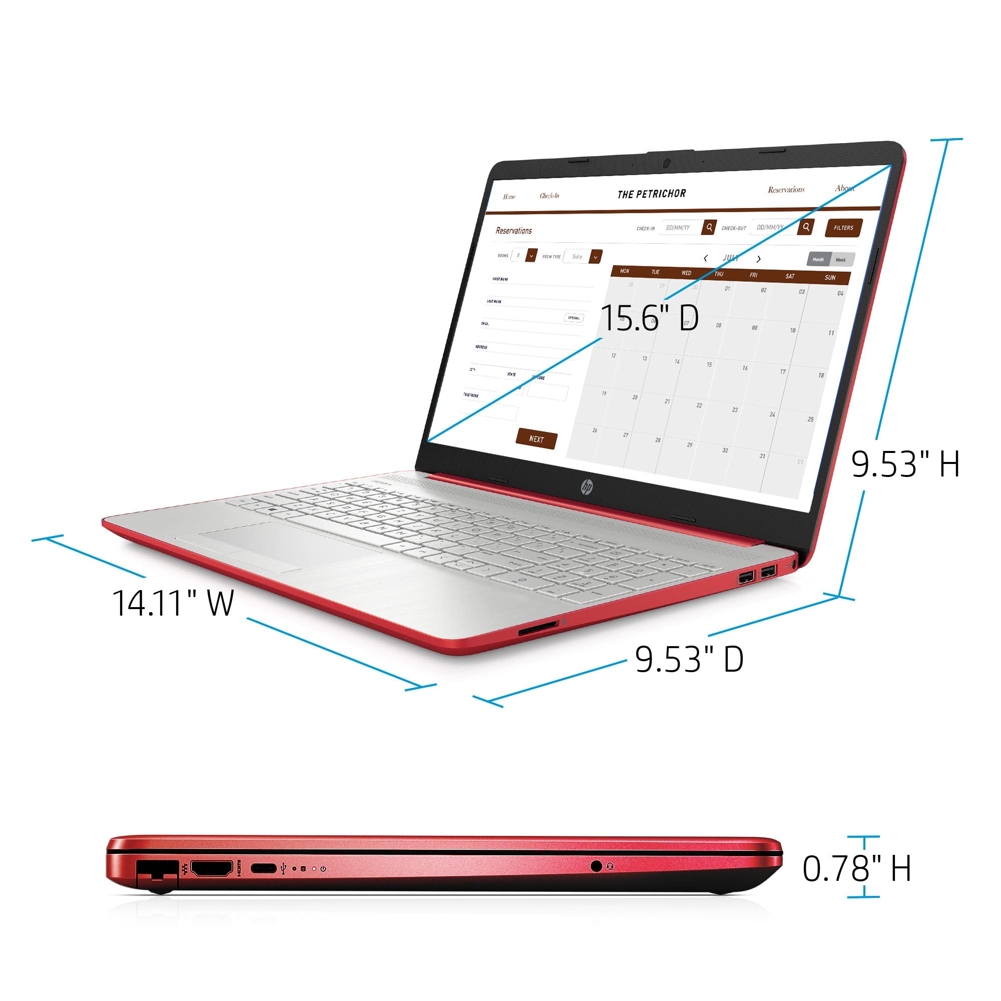 HP 2023 Newest Pavilion 15.6" HD Laptop,Intel Quad Core Pentium Processor, 8GB RAM, 512GB SSD, Intel UHD Graphics, WiFi, HD Webcam,Bluetooth, HDMI, RJ-45, Long Battery Life, Win 11+HubxcelAccesory