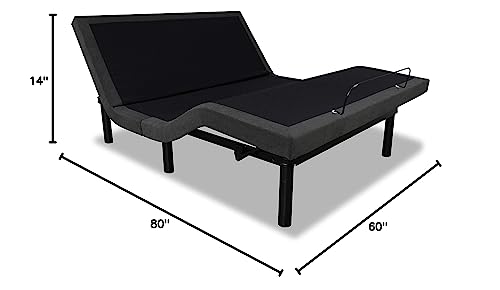 iDealBed 3i Custom Adjustable Bed Base, Wireless, Zero Gravity, One Touch Comfort Positions, Programmable Memory, Advanced Smooth Silent Operation (Queen)