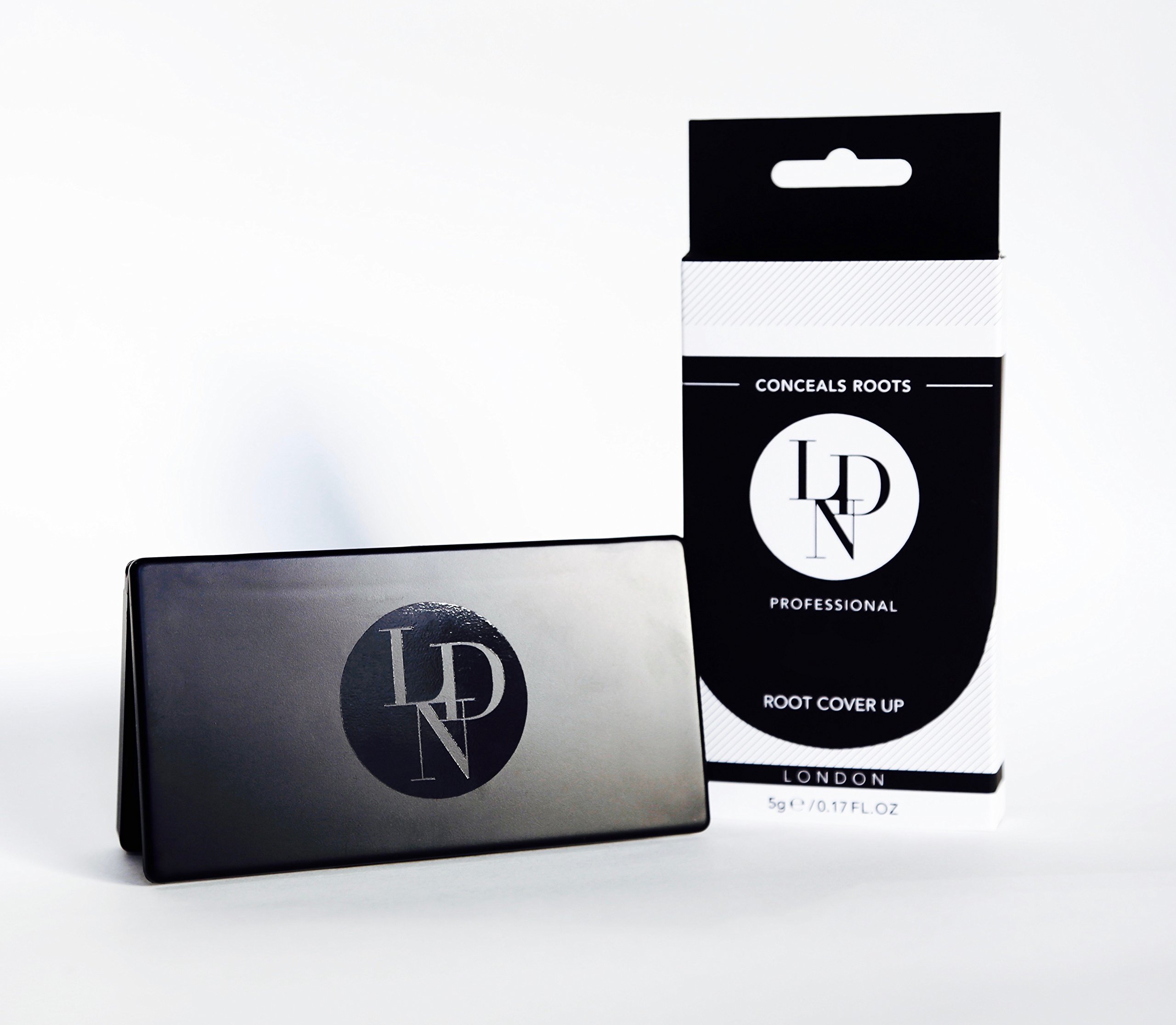 LDN Professional Root Touch Up Kit - No.1 Salon Root Concealer, Cover up Regrowth & Hides Grey Hairs Instantly - Mineral System Blends Colours Looking Natural 0.2oz (Black)
