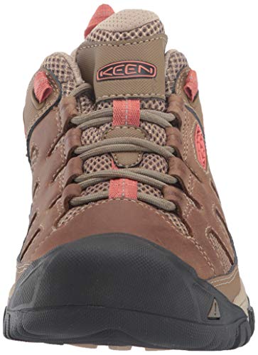 KEEN Women's Targhee Vent Low Height Breathable Hiking Shoes, Sandy/Cornstalk, 5