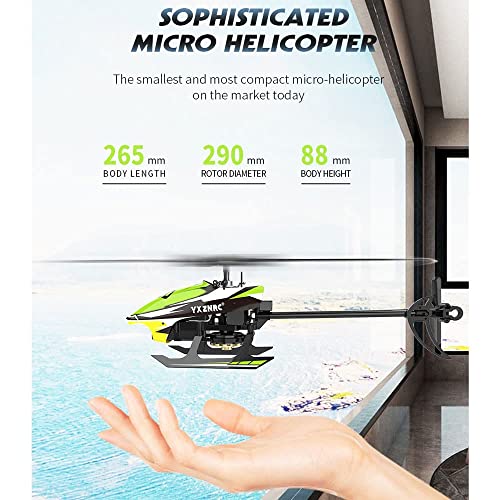 QIYHBVR RC Helicopter Dual Brushless Motors Mini RC Helicopters for Adults Direct-Drive 3D 6CH Remote Control Helicopter, 3D Remote Control Plane Gifts