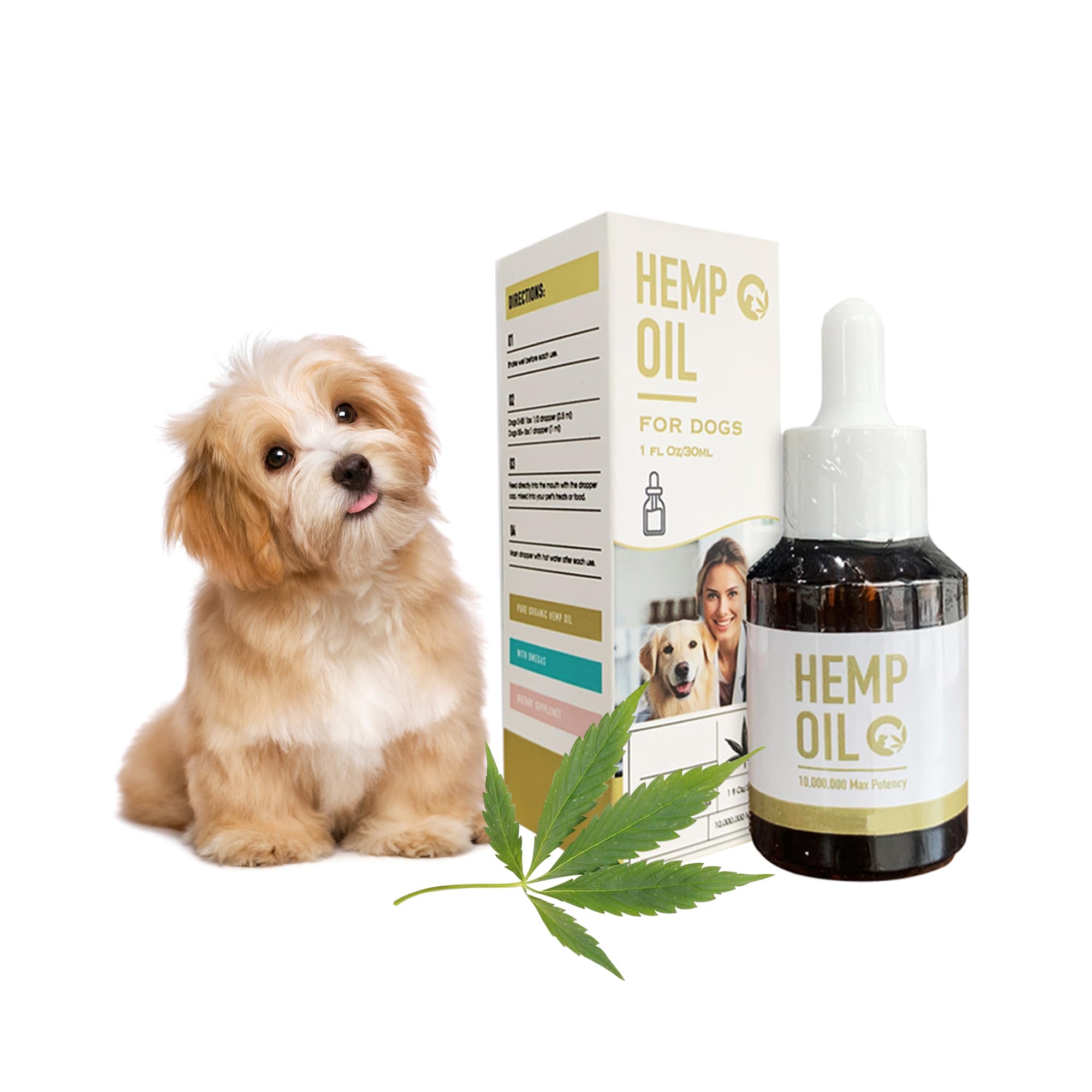 ZOEDUL Hеmp Oil for Dogs - Pets Hemp Calming Drops for Anxiety Sleep Pain Inflammation Arthritis Allergies - Supports Skin Itchy, Joint & Hip Health - Herbal Supplements- Non-GMO