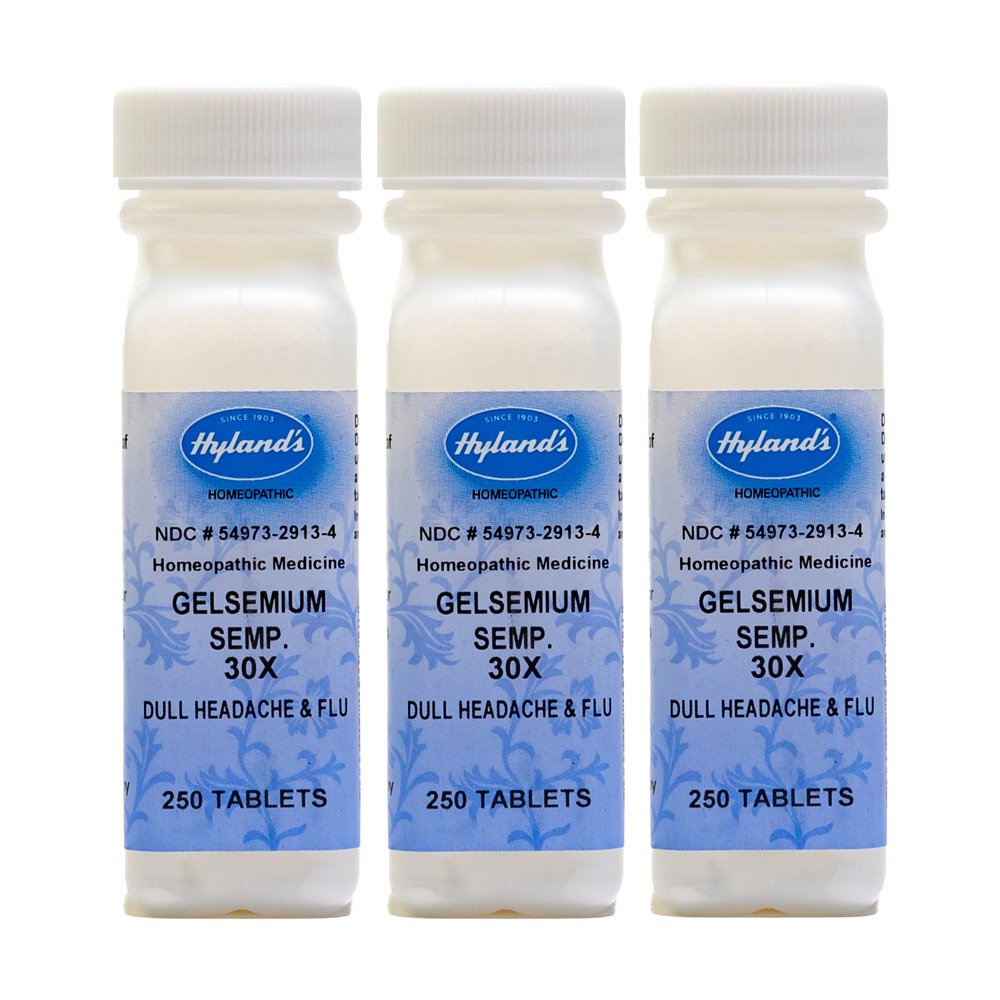 Hyland’s Gelsemium Semp., 30X, 250 Tablets 250 Count (Pack of 3)