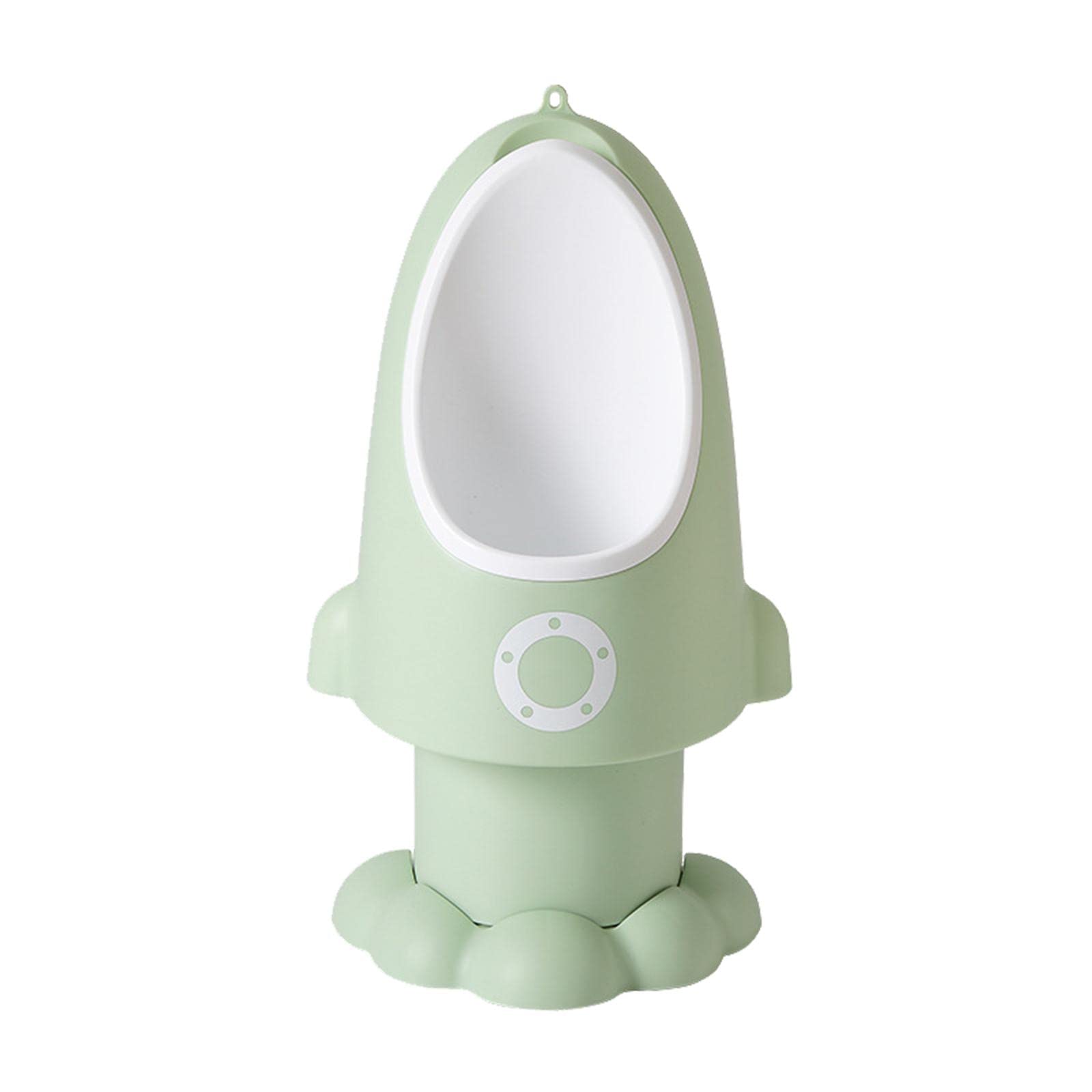 TOOYFUL Rocket Shape Child Potty Urinal, Adjustable Height Toilet Pee Trainer, Pee Training Urinal Trainer, for Kids Children Baby Boys Toddler, Green