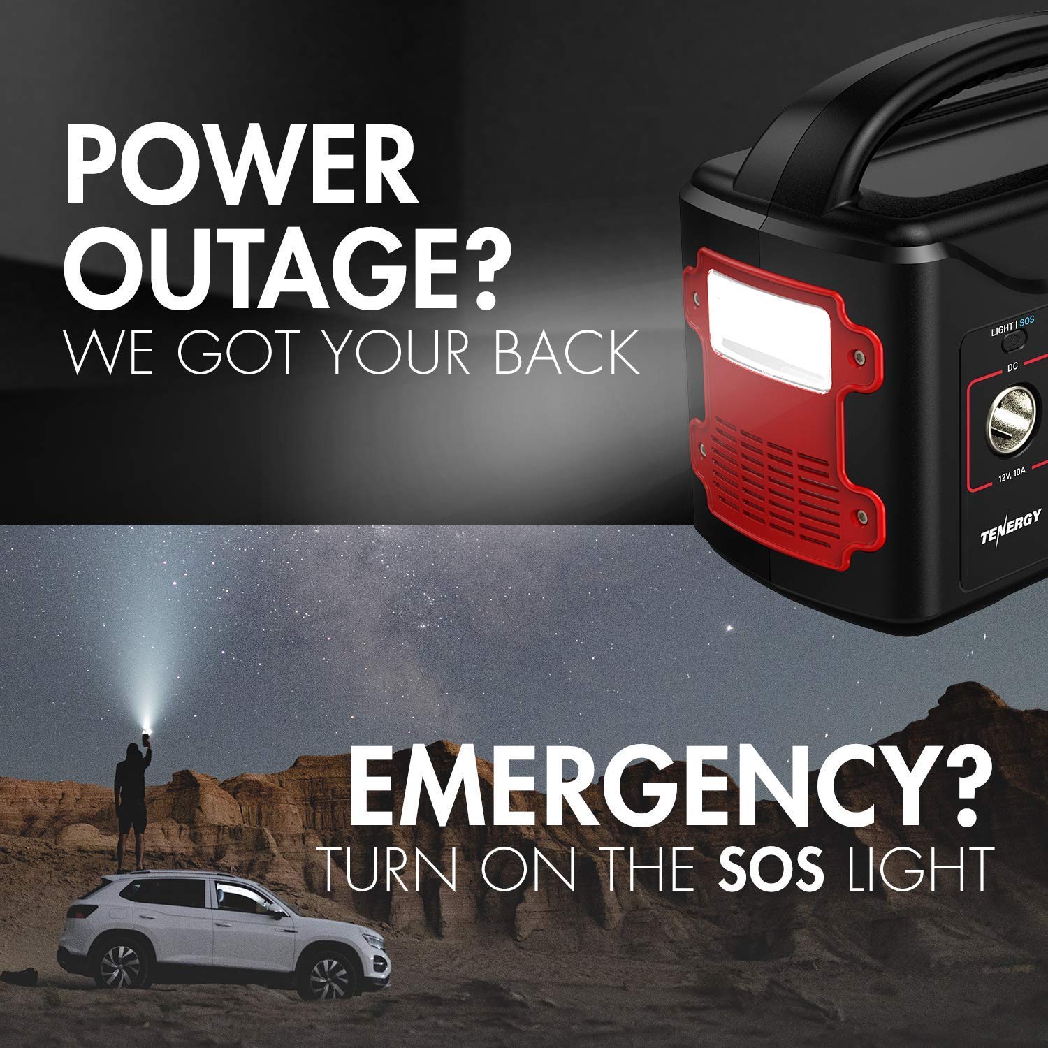 Tenergy Solar Generator Bundle w/ 60W Portable Solar Panel and 300wh Portable Power Station Bundle, for Renewable Energy Solar Power Generator, Emergency Backup Power, Outdoor Camping, RV Campervans