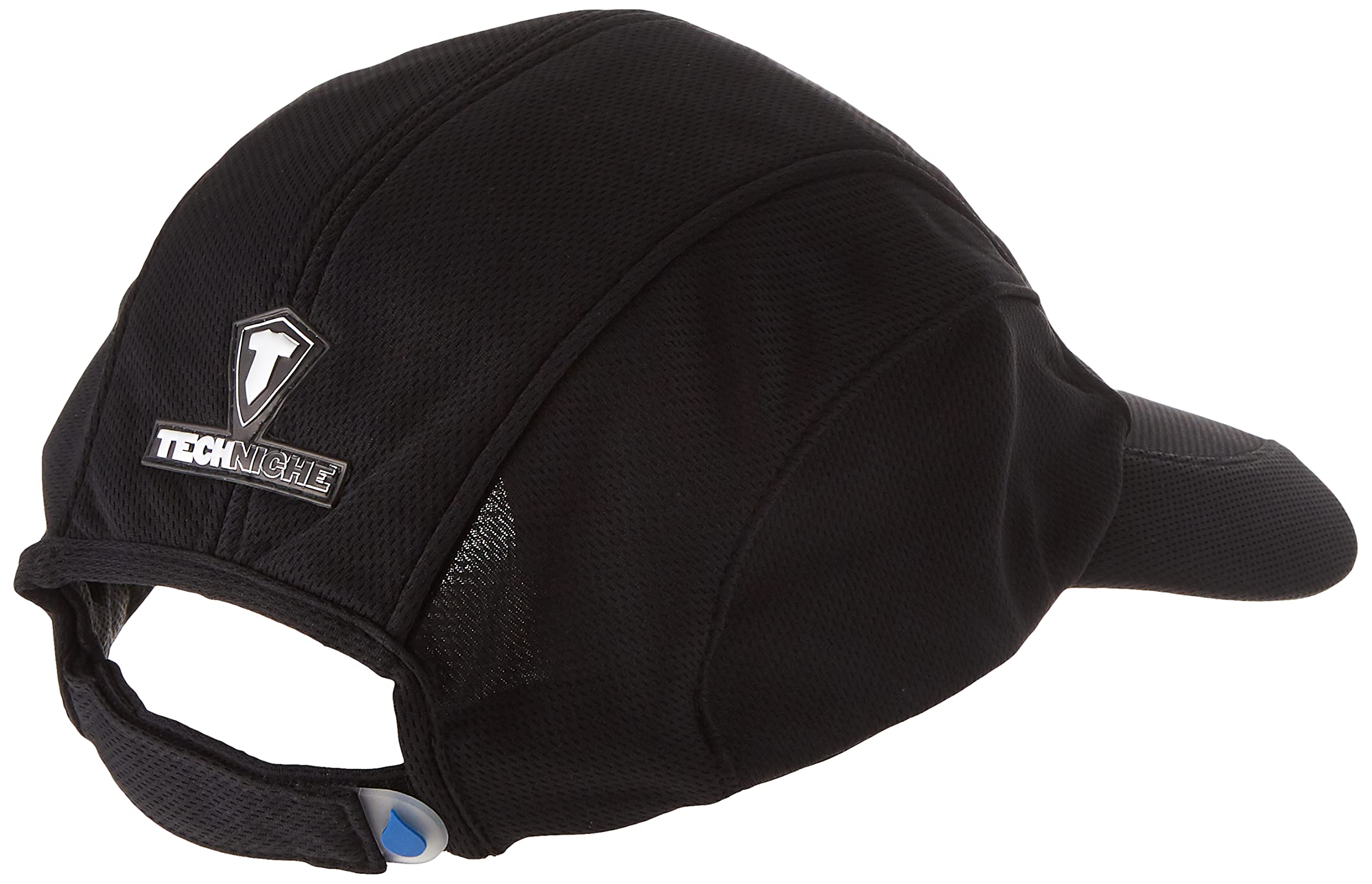 HyperKewl 6593-BK Evaporative Cooling Sport Cap with Hook and Loop Closure, Black