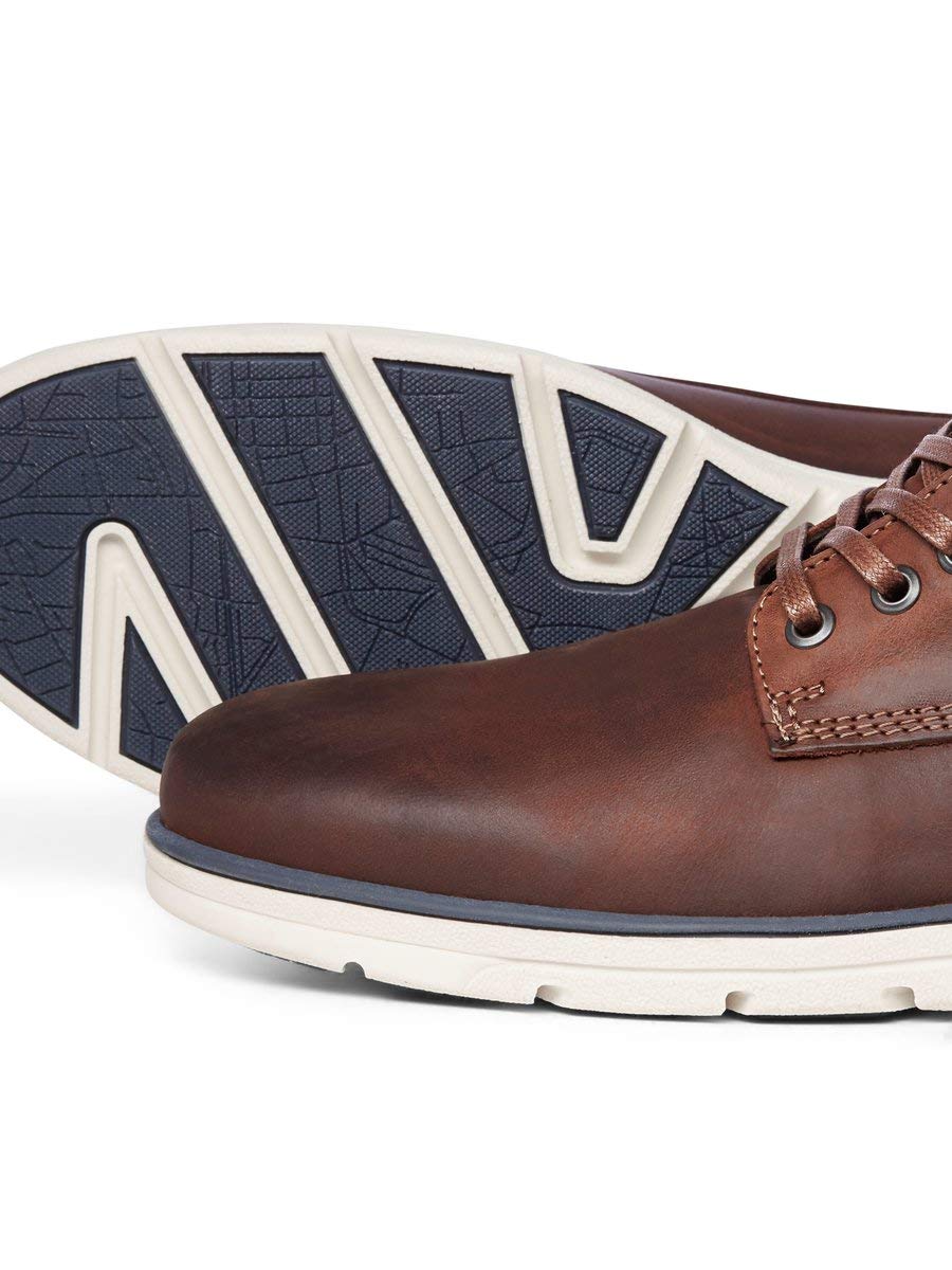 JACK & JONES Men's Chukka Boots, Brown Brandy Brown Brandy Brown, 10