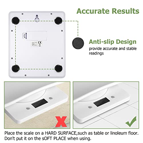 YTCYKJ Digital Pet Scale, Multi-Function LED Kitten Scale Digital Weight Accurately, Perfect for Puppy/Кitty/Hamster/Hedgehog/Food, Capacity up to 22 lb, Length 11inch