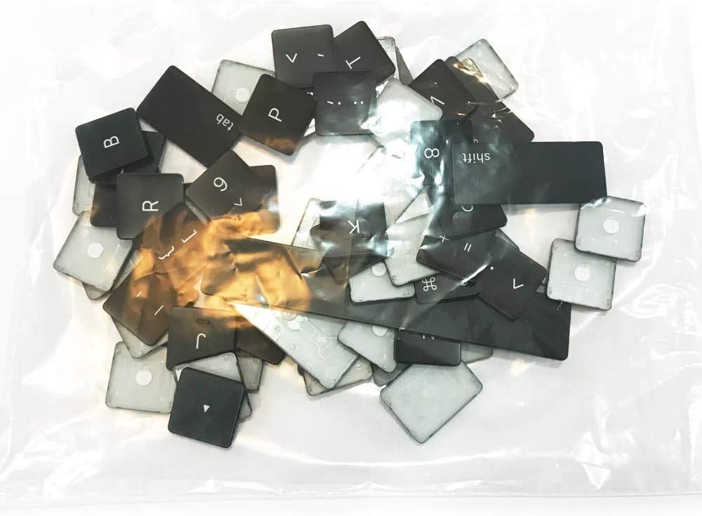 Keyboard Keys, Keycap US Set Replacement for MacBook Pro Touch Bar 13-inch A1706,15-inch A1707 2016 2017