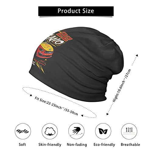 Joey Logano 22 Skull Cap Helmet Liner Head Beanie Hard Knit Hat Wicking Soft Cycling Football Bonnet