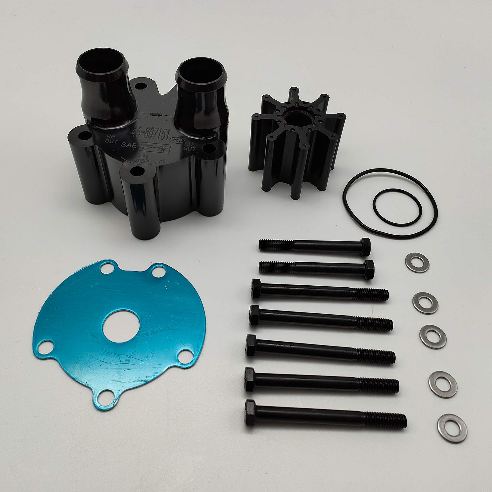 JSProxam 807151A14 Sea Water Pump Body Kit for MerCruiser Engines with One-Piece Engine Mounted Sea Water Pumps