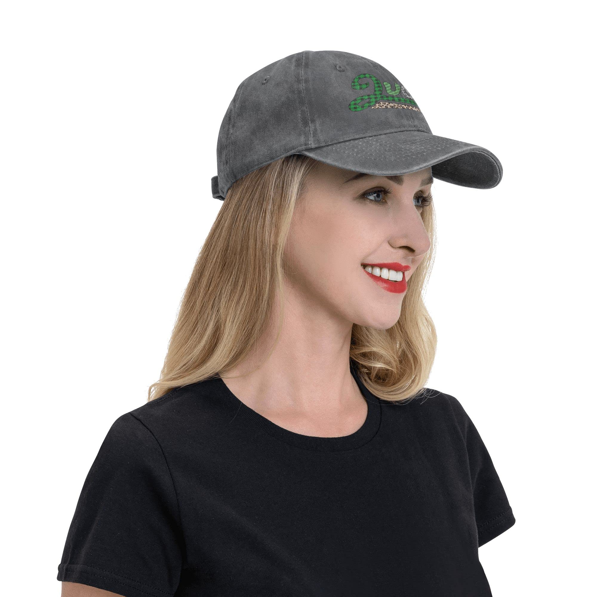 Lucky st Patrick's Day Hat Adjustable Funny Fashion for Men Women Deep Heather