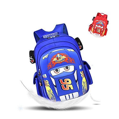 Xicks Kids School Backpack 3D Elementary Student Schoolbag Waterproof Lightweight Kids Bookbags for Boy