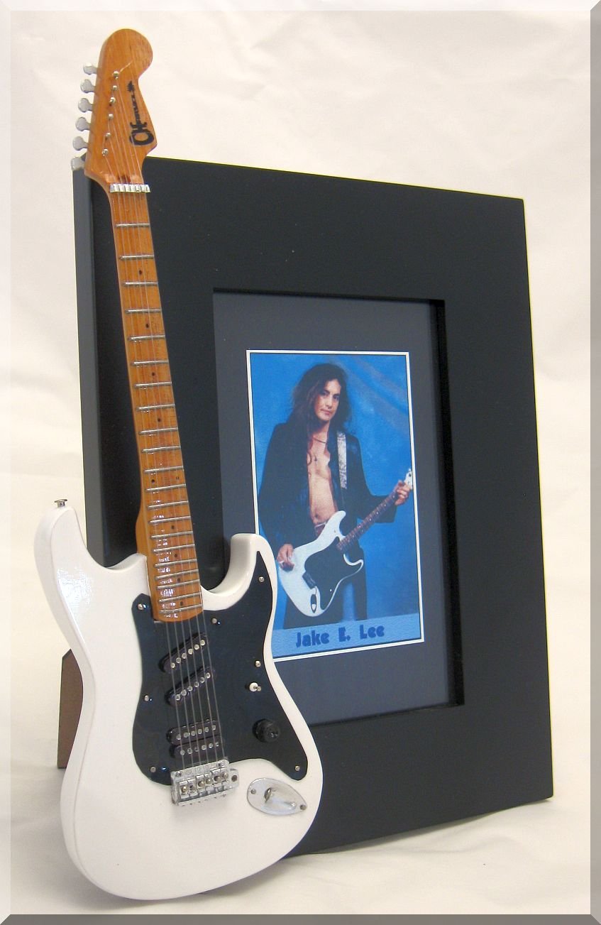 JACK E. LEE Miniature Guitar Picture Frame Ozzy Osbourne
