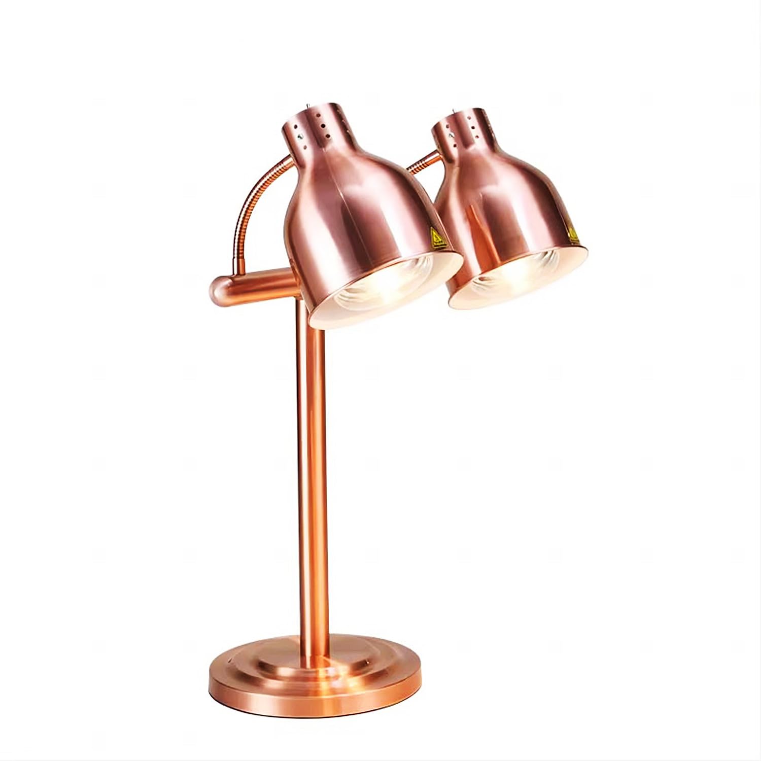 WTTTTW Food Heat Lamp Commercial 500W Portable Heat Lamp for Food, 2-Head Stainless Steel Food Heating Lamp, Catering Food Warmer Lamp for Kitchen Restaurant Cafeteria