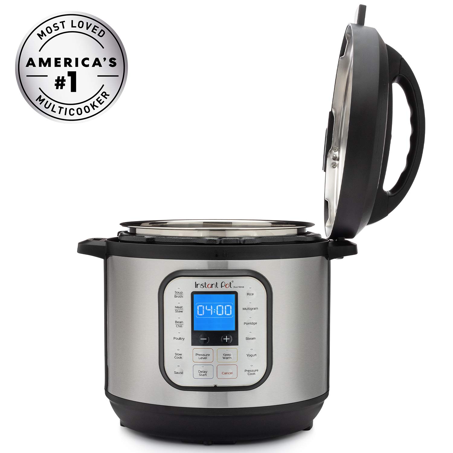 Instant Pot Duo Nova 7-in-1 Electric Pressure Cooker, Slow Cooker, Rice Cooker, Steamer, Saute, Yogurt Maker, 3 Quart, 14 One-Touch Programs, Best For Beginners