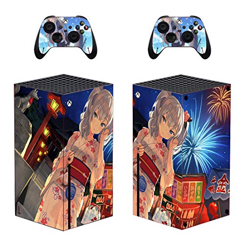 KAJAL MANI X-box-One-Series X Skin Set Collection Otaku HD Printing Faceplate Protective for Console, Controller Skin Decal