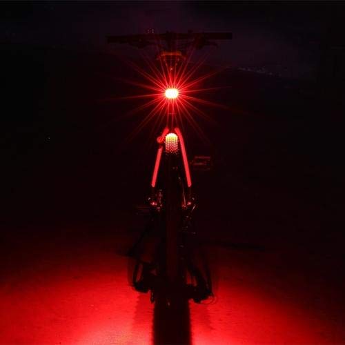 LED Bike Front Light Rear Lamp Set Rechargeable Super Bright Bicycle Headlamp Weatherproof for Mountain Road Cycling Safety Night Lighting