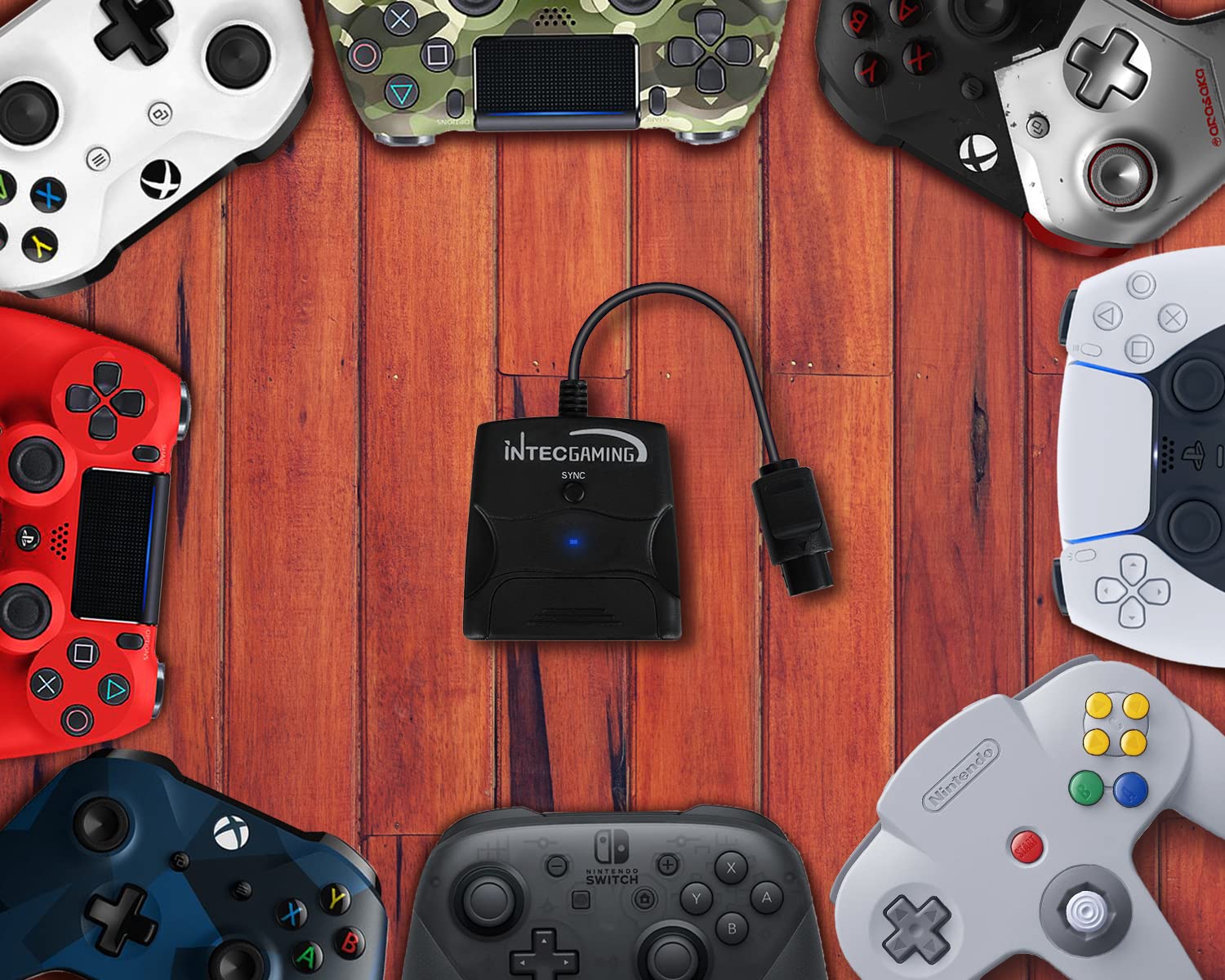 Intec Gaming N64 Converter- Support PS5/PS4, Xbox One, Switch Pro Wire-Less Controller Play Retro Console, Consoles Adapter