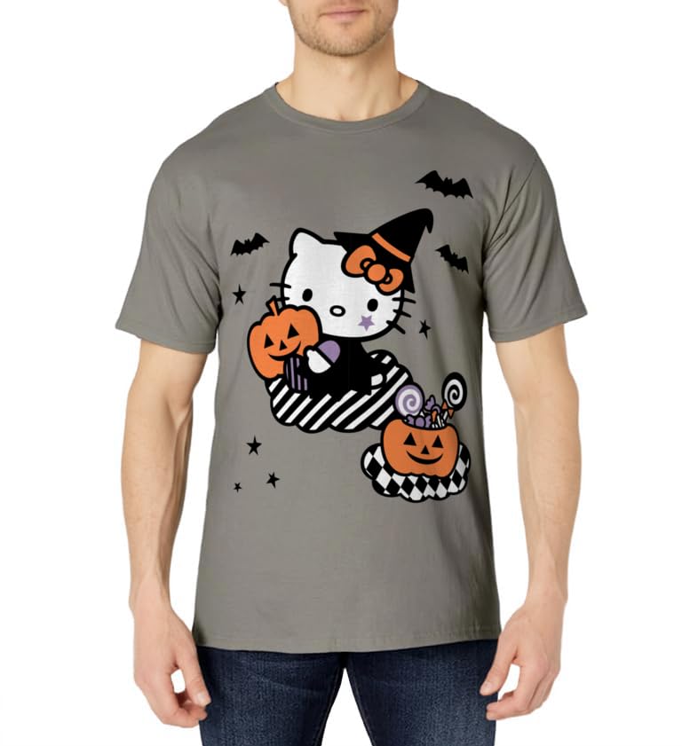 Hello Kitty Trick or Treat Halloween Tee Shirt T-Shirt