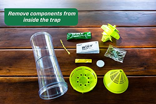 RESCUE! WHY Trap for Wasps, Hornets, & Yellowjackets – Hanging Outdoor Trap - 2 Traps