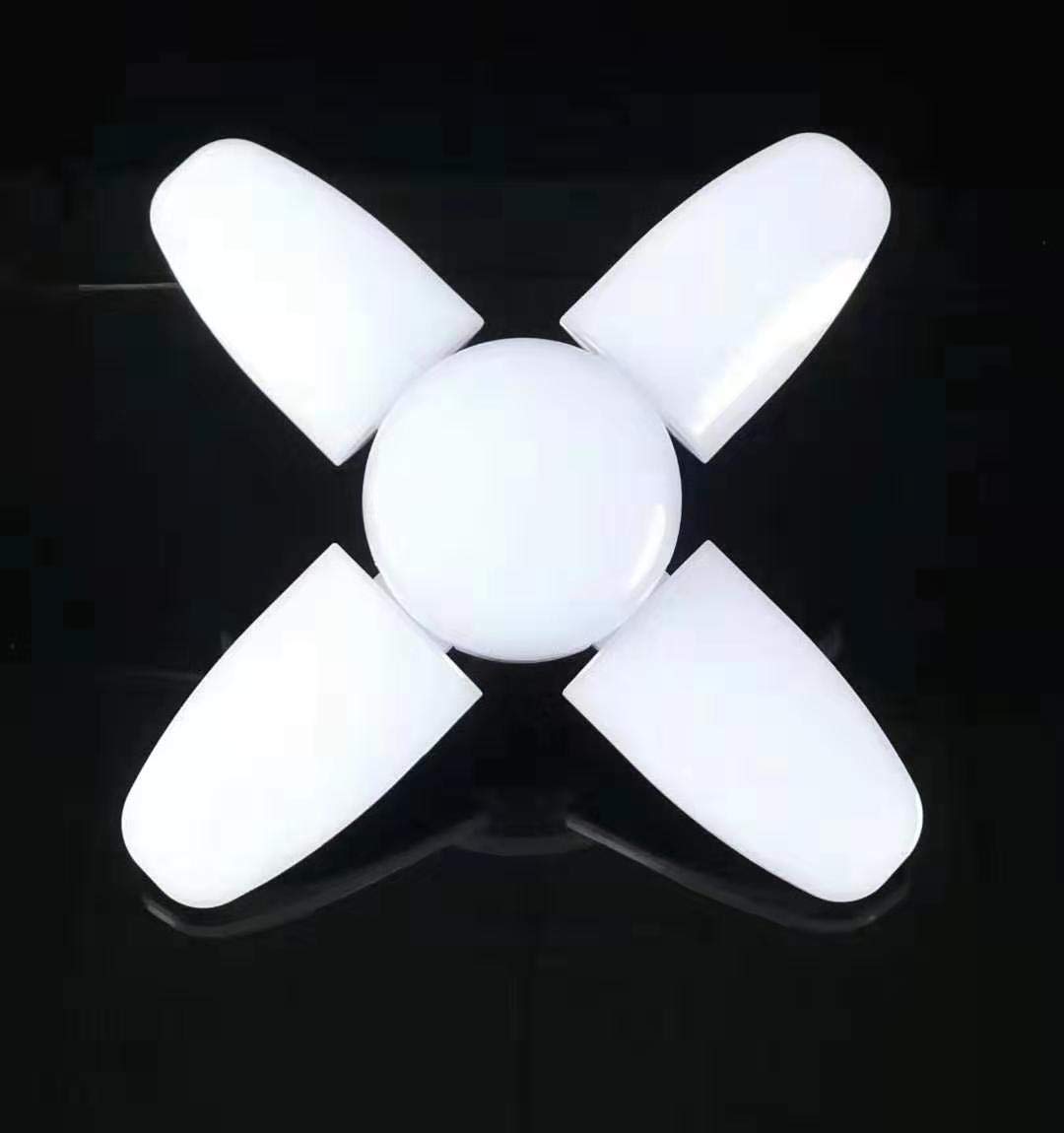 LED Garage Lights 2 Packs, 2800LM LED Garage Ceiling Lighting, 4+1 Lighting Units Led Light Bulbs for Garage, Screw in Lighting Fixture for Shops Utility Room Basement barn,28W CRI80 6000K Daylight