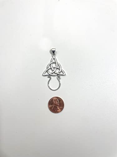 Jewelry Trends Trinity Triquetra Charm Holder Sterling Silver Pendant