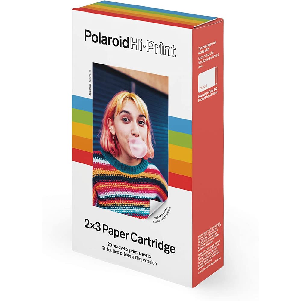 Polaroid Originals PRD6089 Hi-Print Photo Paper 2x3 Paper Cartridge 40 Sheets