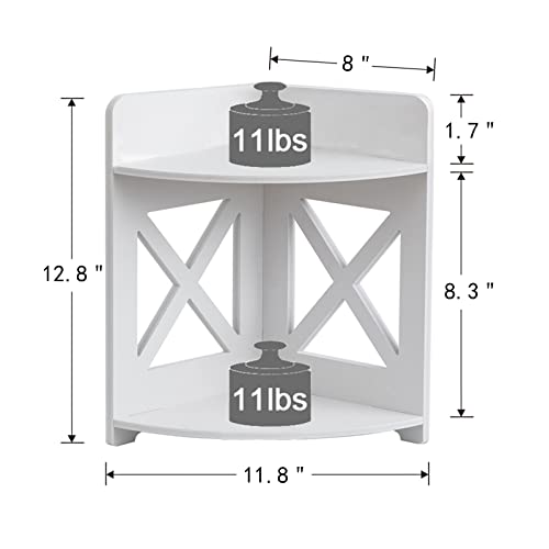 TuoxinEM Kids Nightstand,Bathroom Counter Organizer Perfect for Bathroom Storage,Small Shelf Match Any Room,White