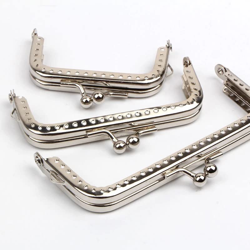 QUUL Square Metal Frame Purse Handle Clutch Bag Handbag Accessories Making Purse Clasp Lock Metal Clasp Bags (Color : D, Size : 6.5cm)