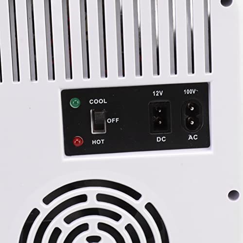 JAQS Mini Fridge, ABS Portable Personal Fridge Low Noise for Office (US Plug 110V)