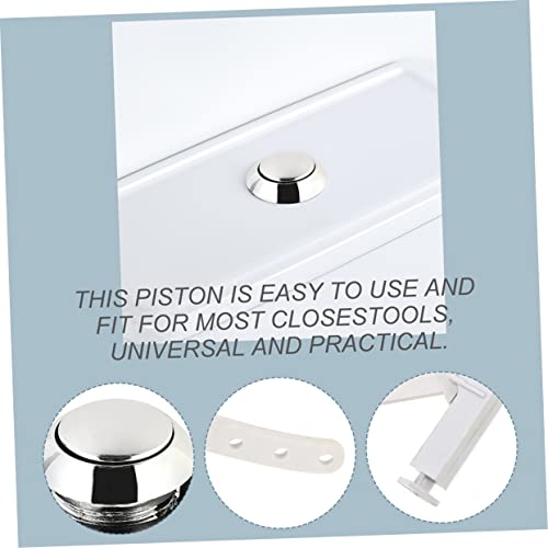 Uonlytech 12 Pcs Toilet Button Toilet Flush Valve Toilet Accessories Wc Flush Button Bathroom Water Push Button Tank Button Replacement Toilet Water Tank Push Button Toilet Tank Button Round
