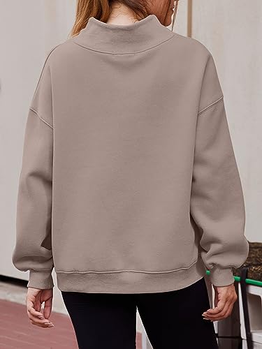 Trendy Queen Oversized Sweatshirts For Women Turtleneck Pullover Fleece Long Sleeve Hoodies Tops Fall Outfits Y2K Fashion Clothes