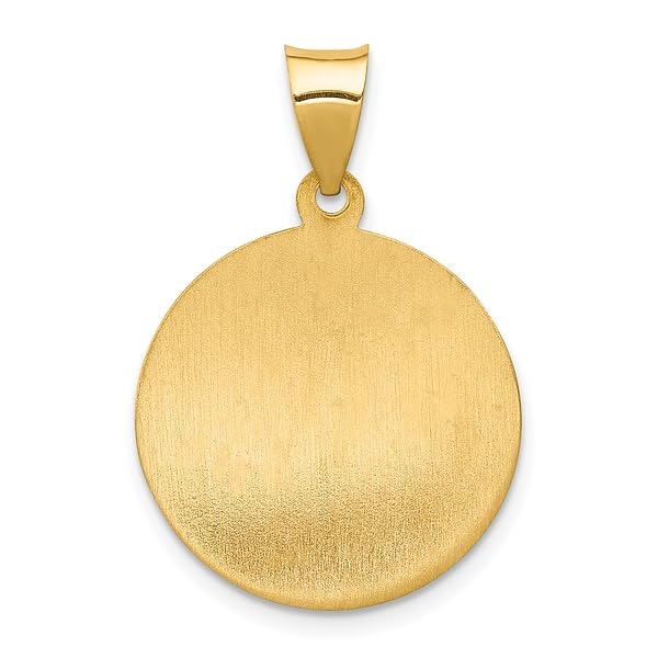 IceCarats 14K Yellow Gold Saint Anne Medal Necklace Charm Pendant 29mm x 19mm Only