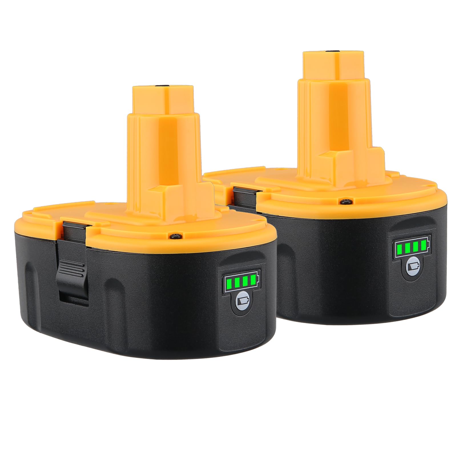 Xmenany 2Pack 6.0Ah Lithium ion DC9096 Battery Replacement for Dewalt 18V Battery XRP DC9098 DC9099 DE9096 DE9095 DW9096 DW9098 DW9095 DC9182