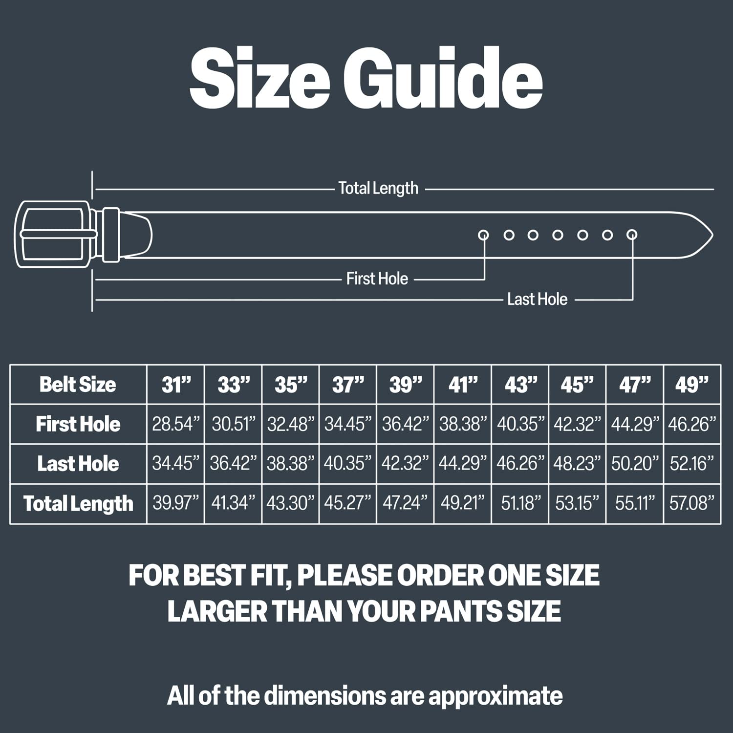 ITAY Metal Free Belt - Hypoallergenic Full Grain Leather TSA Belt Strap,Sturdy Men's Adjustable Belt,Nickel Free Belt for Men