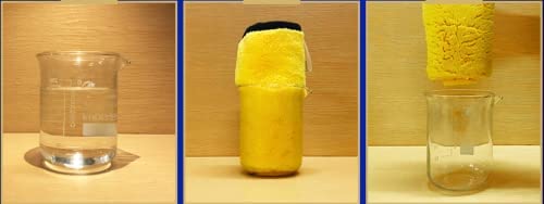 YBC Car Drying Towel 12"x9" Microfiber Cloth 3 PCS