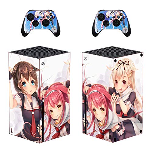 KAJAL MANI Vinyl Skin Sticker Decal Wrap for X-box-One-Series X Console Skin Set Kantai Collection