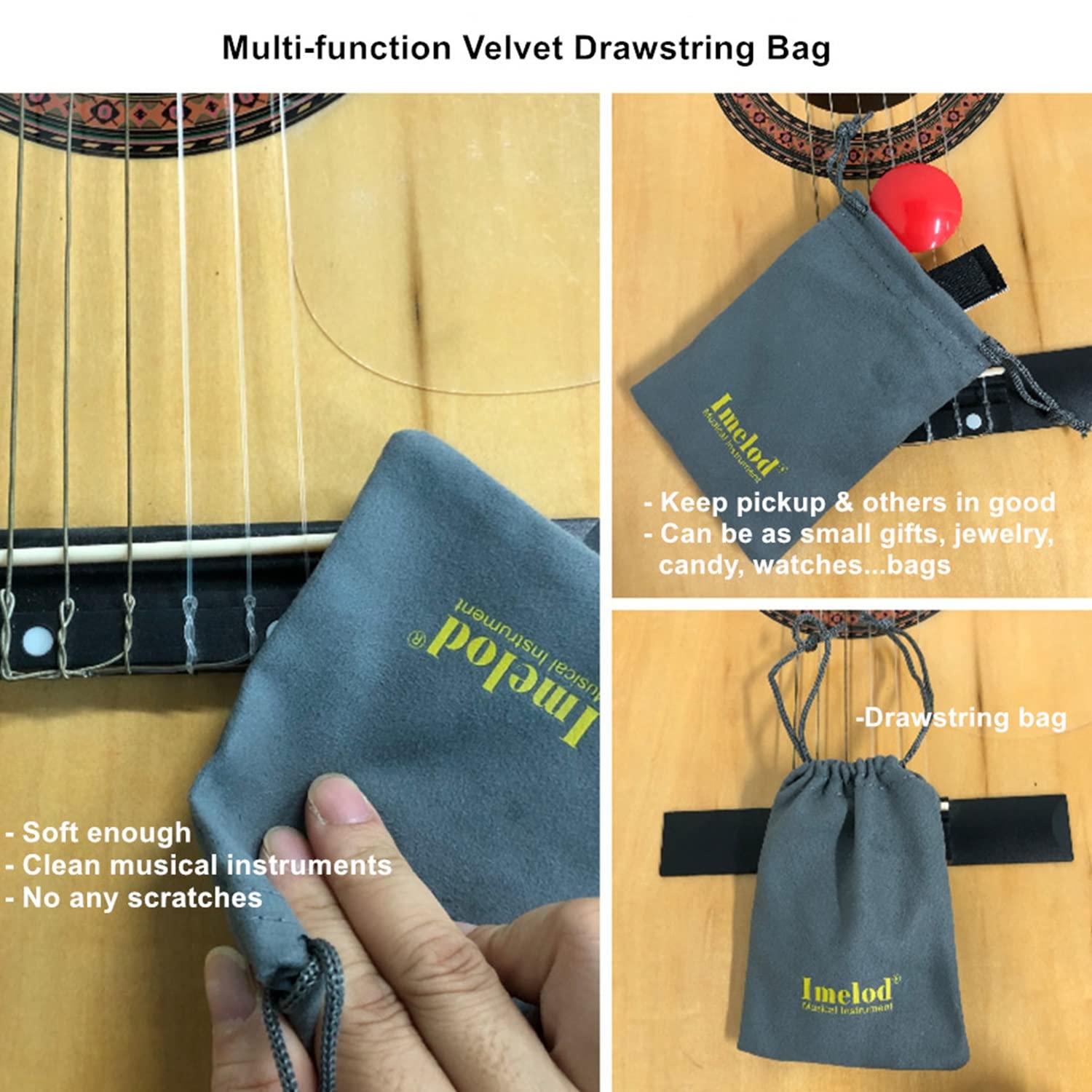 Imelod Contact Microphone Piezo Pickup Violin Microphone Pickup Cello Banjo Ukulele Mandolin Guitar Microphone Pickup